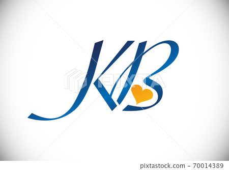 Initial Monogram Letter K B Logo Design Vector... - Stock Illustration ...