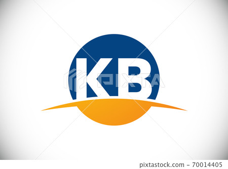 Initial Monogram Letter K B Logo Design Vector... - Stock Illustration ...