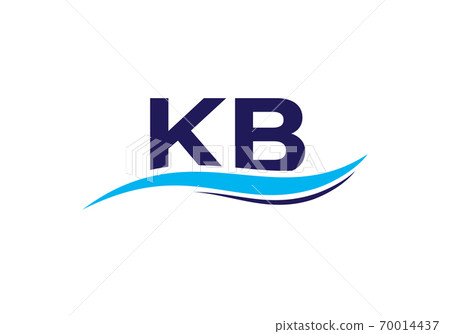 Initial Monogram Letter K B Logo Design Vector... - Stock Illustration ...