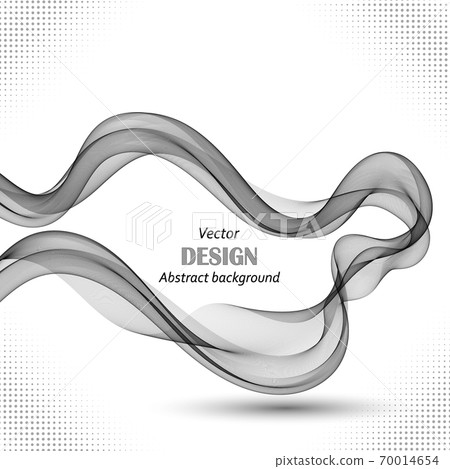 Abstract gray wave element for design, vector... - Stock Illustration ...