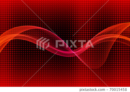 Horizontal red lines smooth waves on a halftone... - Stock Illustration ...