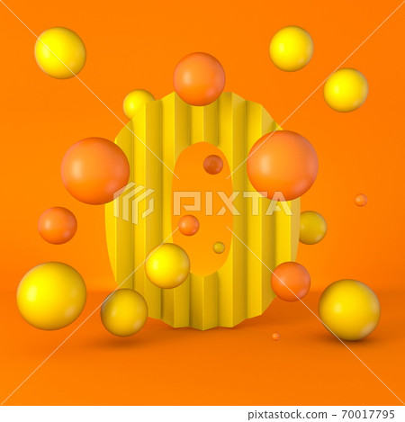 Warm minimal yellow sparkling font Number 0... - Stock Illustration ...