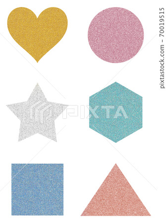 Colorful glitter shapes - Stock Illustration [70019515] - PIXTA