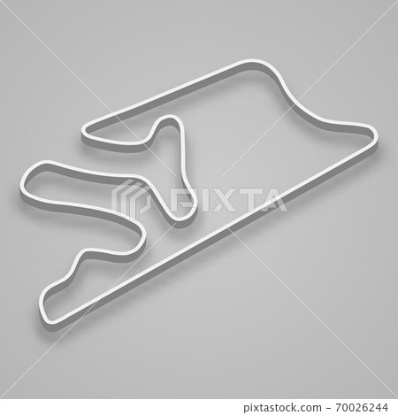 Kymi Ring Circuit for motorsport and autosport. - Stock Illustration ...