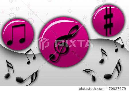 Music notes - Stock Illustration [70027679] - PIXTA