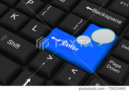 Talk key-插圖素材 [70028465] - PIXTA圖庫