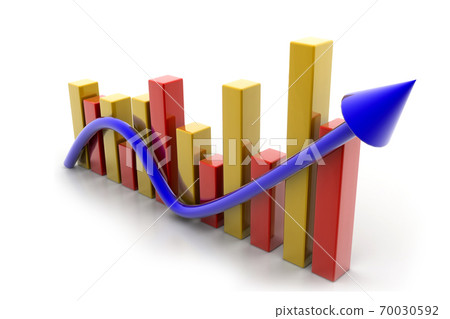 Business graph - Stock Illustration [70030592] - PIXTA