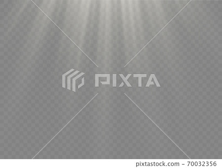 White sun rays. - Stock Illustration [70032356] - PIXTA