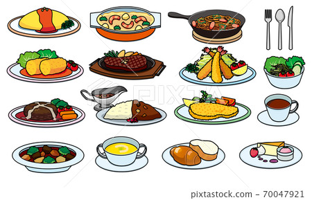 Western food - Stock Illustration [70047921] - PIXTA