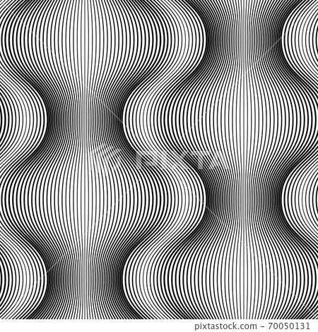 Monochrome seamless pattern of lines abstract...-插圖素材 [70050131] - PIXTA圖庫