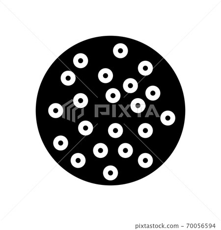 lichen planus skin disease glyph icon vector... - Stock Illustration ...