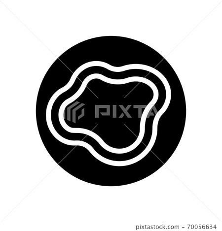 bruise skin disease glyph icon vector illustration - Stock Illustration ...