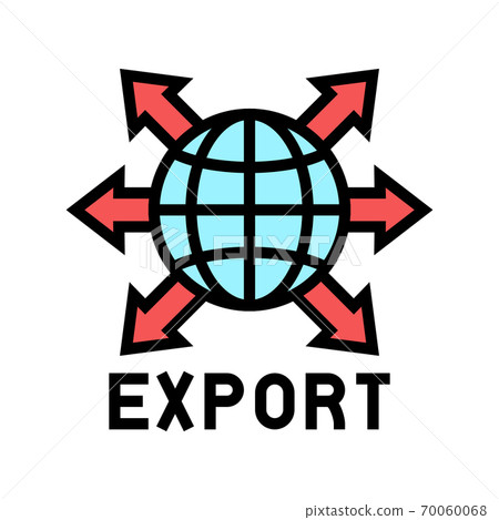 export transportation color icon vector flat... - Stock Illustration ...