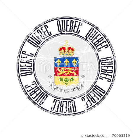Quebec province stamp - Stock Illustration [70063319] - PIXTA