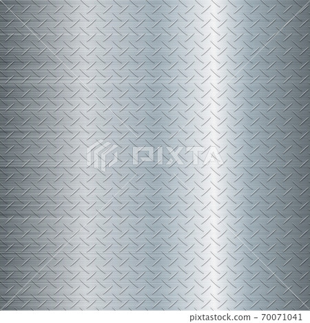 Silver iron plate, striped steel plate - Stock Illustration [70071041 ...