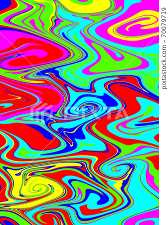 Marble pattern psychedelic color - Stock Illustration [70079719] - PIXTA