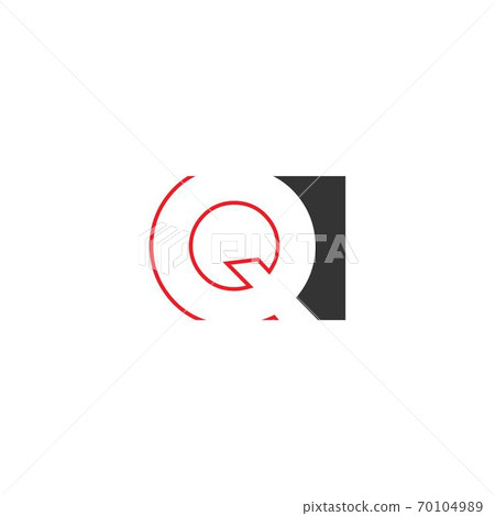 Letter Q on square design - Stock Illustration [70104989] - PIXTA