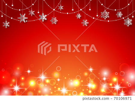 Christmas background frame red with glitter... - Stock Illustration ...