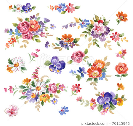 European Flower - Stock Illustration [70115945] - PIXTA