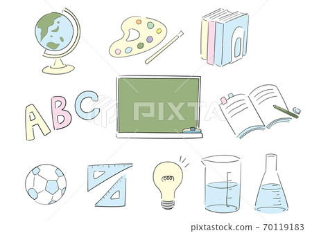 Hand drawn study illustration set - Stock Illustration [70119183] - PIXTA