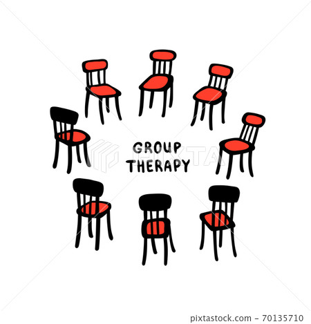 Vector illustration of hand drawn chairs... - Stock Illustration ...