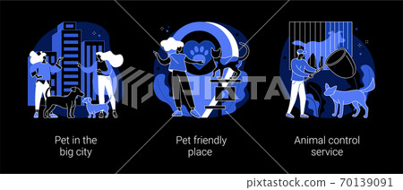 Pet ownership abstract concept vector... - Stock Illustration [70139091 ...