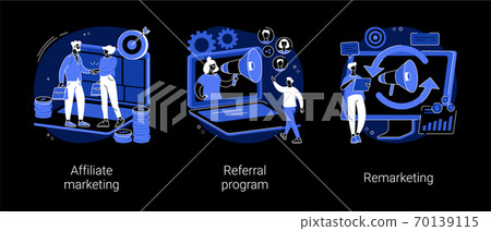 Internet promotion strategy abstract concept... - Stock Illustration ...