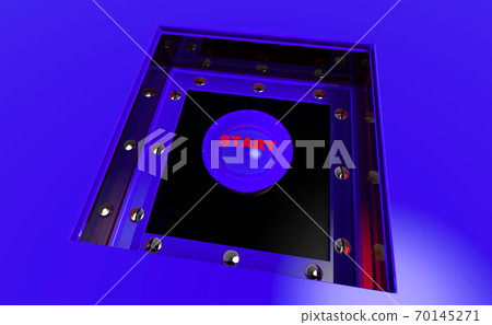 Start button in box - Stock Illustration [70145271] - PIXTA