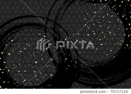 Black japanese pattern background - Stock Illustration [70157126] - PIXTA
