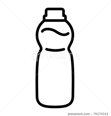 PET bottle icon with water - Stock Illustration [70174141] - PIXTA