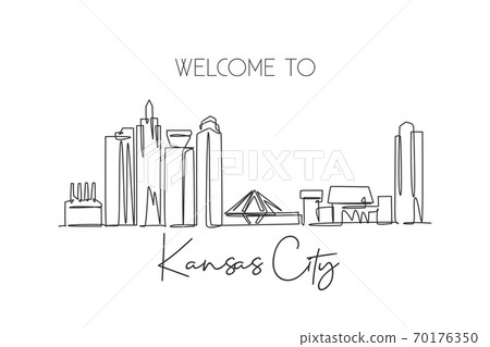 Kansas City Skyline Contour Kansas City Skyline Images – Browse