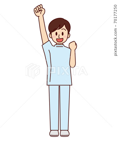 Yay! Male nurse 41 - Stock Illustration [70177250] - PIXTA