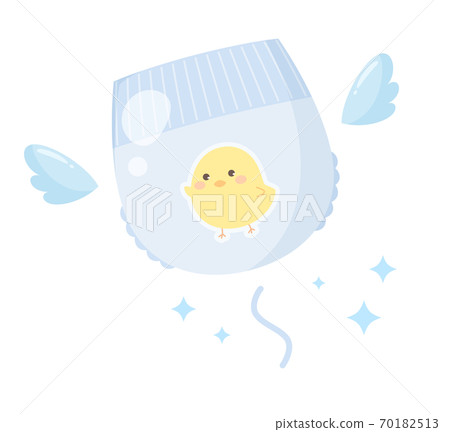 Diaper graduation_Goodbye diaper illustration - Stock Illustration ...