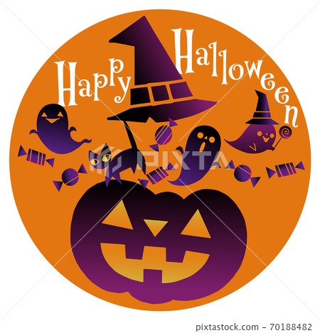 Halloween mark_Candies, black cats, ghosts... - Stock Illustration ...