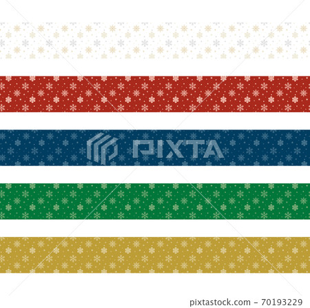 Snowflake partition belt color variation - Stock Illustration [70193229 ...