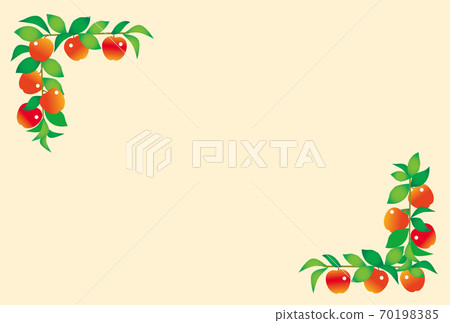 Apple frame frame card - Stock Illustration [70198385] - PIXTA