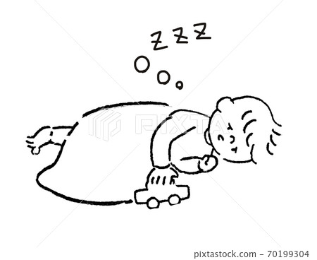 Kid taking a nap - Stock Illustration [70199304] - PIXTA