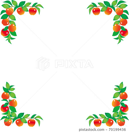 Apple frame frame - Stock Illustration [70199436] - PIXTA