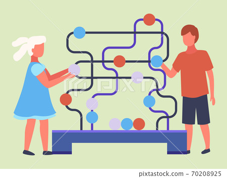 Kids learning game. Cartoon illustration of... - Stock Illustration ...