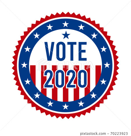 2020 Presidential Election Vote Badge - United... - Stock Illustration ...