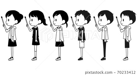 Children with pointers - Stock Illustration [70233412] - PIXTA