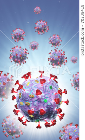 3d render of pathogenic virus organism or... - Stock Illustration ...