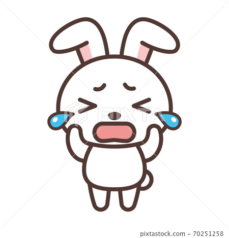 Crying rabbit character - Stock Illustration [70251258] - PIXTA