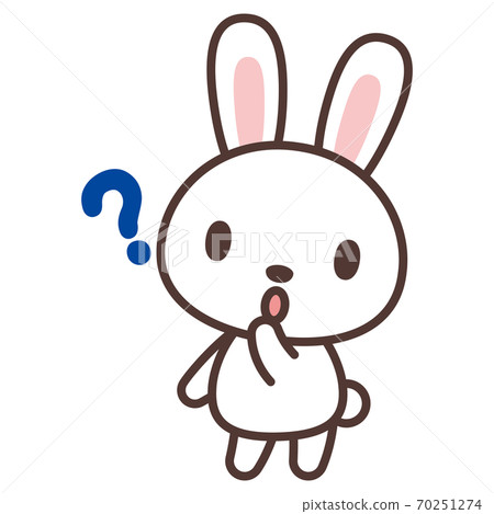Question mark and rabbit character - Stock Illustration [70251274] - PIXTA