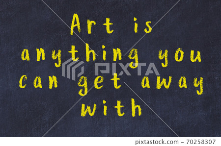 Chalk wise inscription on black chalkboard - Stock Illustration ...