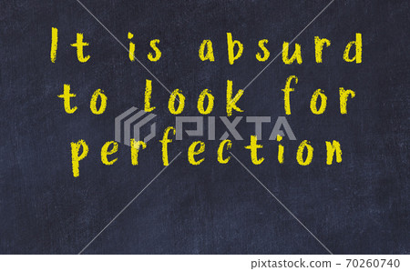 Chalk inscription of smart quote on black desk - Stock Illustration ...