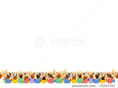Audience White background - Stock Illustration [70263162] - PIXTA