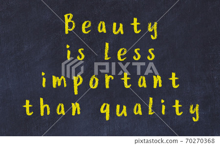 Chalk inscription of smart quote on black desk - Stock Illustration ...