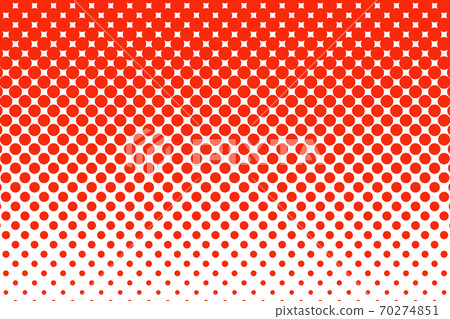 Bright red halftone background - Stock Illustration [70274851] - PIXTA