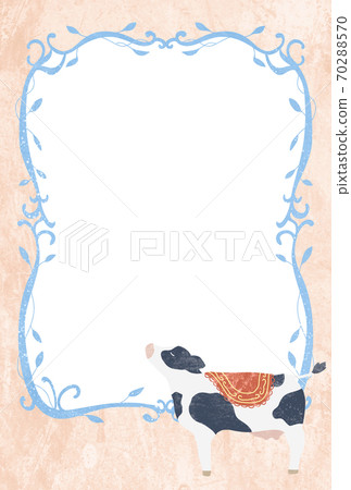 Cute fairy tale animal frame - Stock Illustration [70288570] - PIXTA